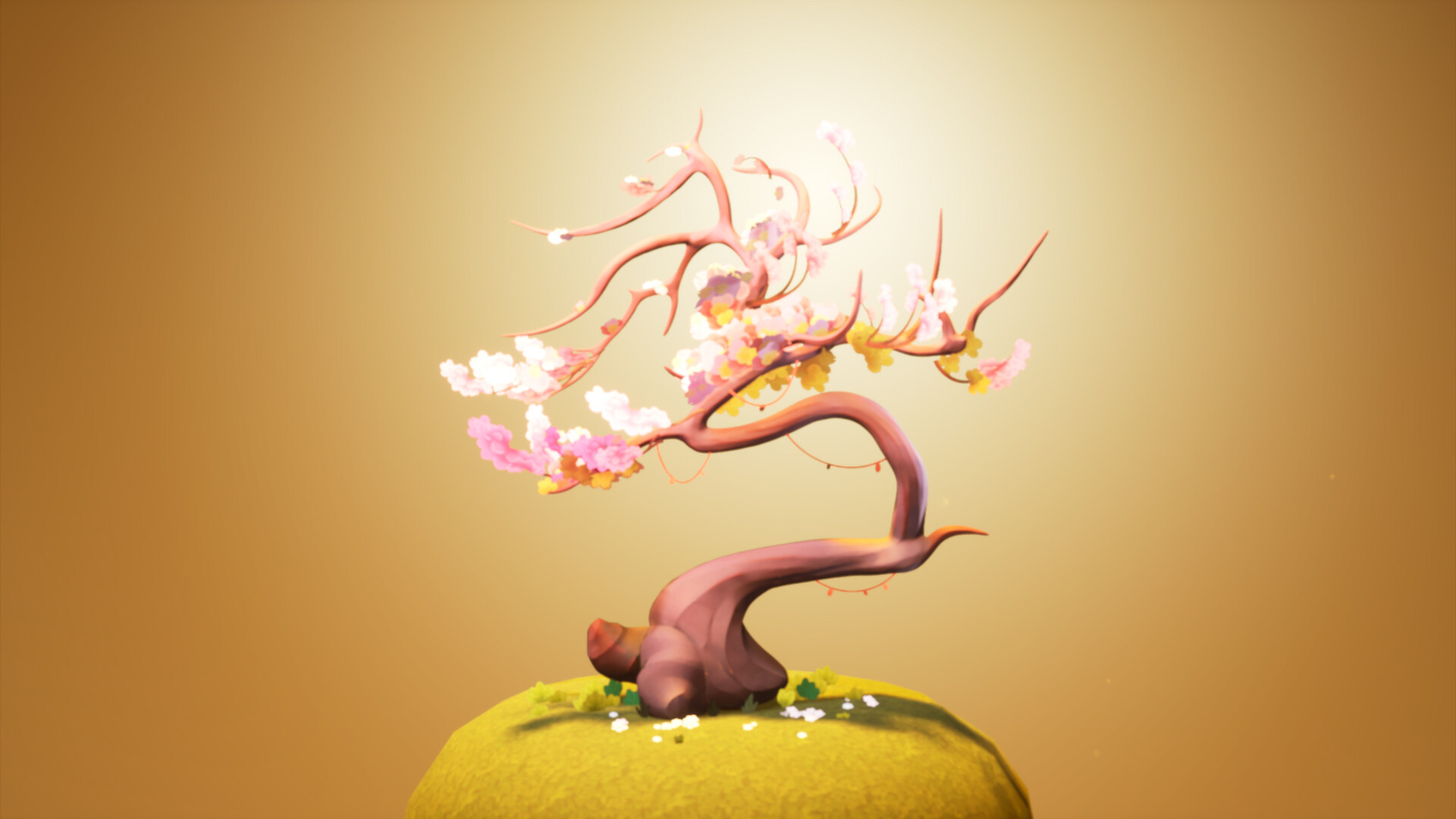 ArtStation - Stylized Sakura Tree