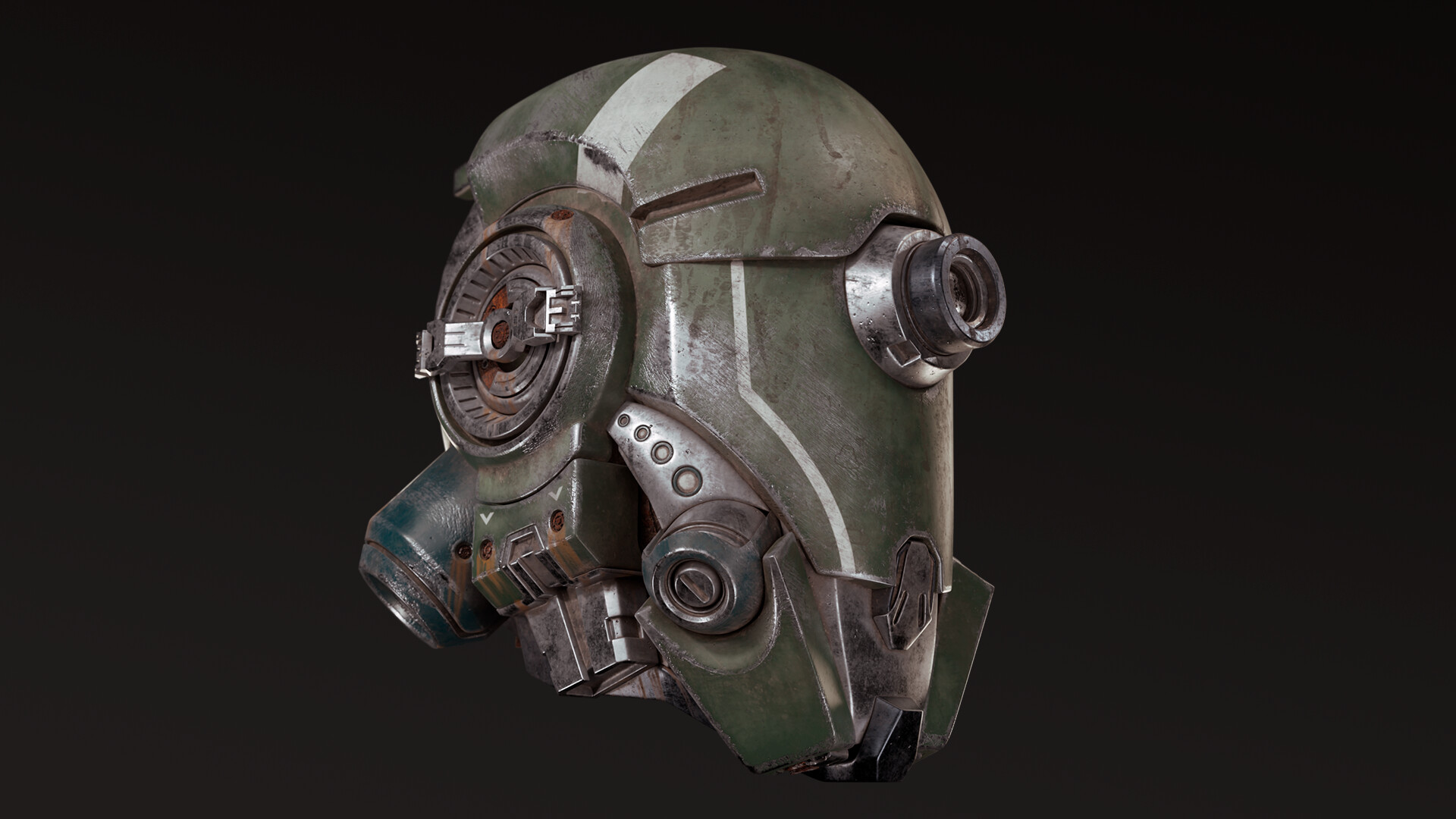 ArtStation - Robot Head - Hard Surface Project