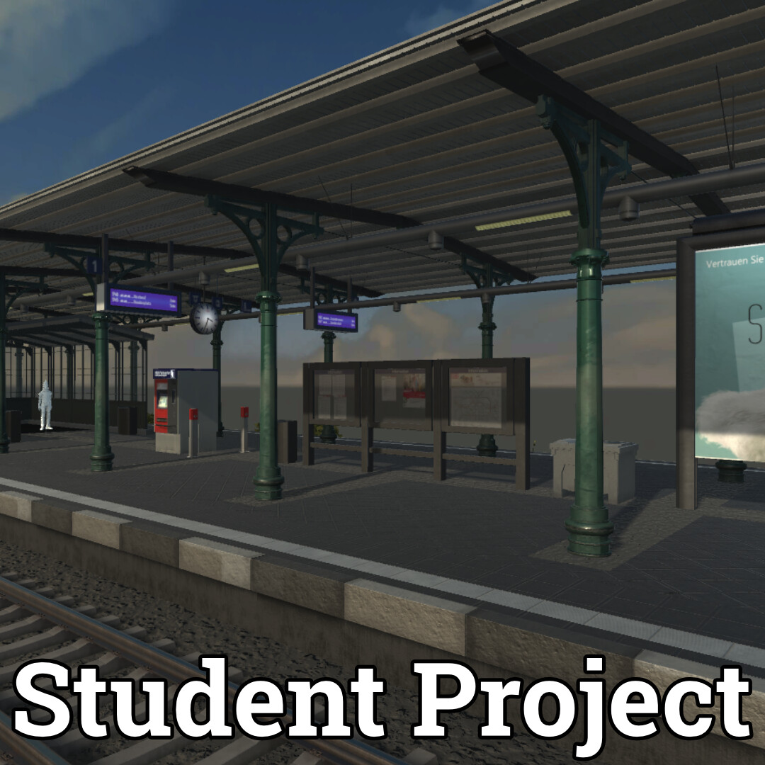 ArtStation - Train Station Assets: Reusable Assets | 2017