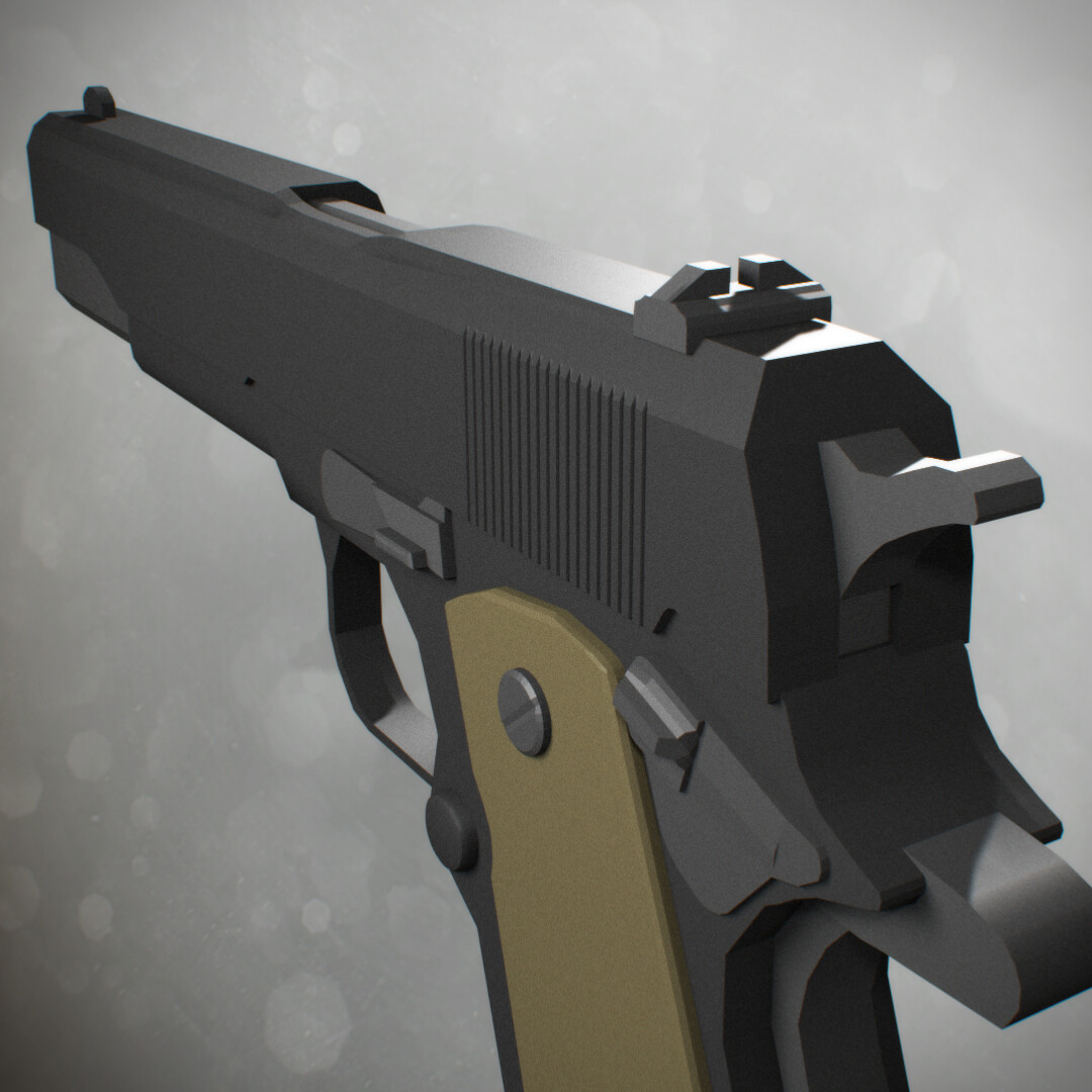 ArtStation - Colt 1911 model by PavelStrelecky