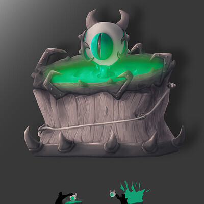 ArtStation - devil eye chest