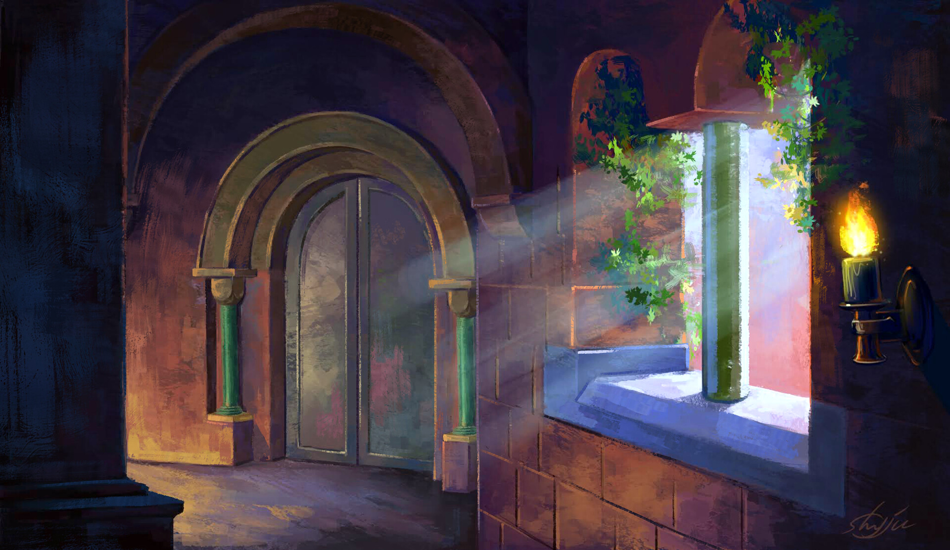 ArtStation - Movie scene still study