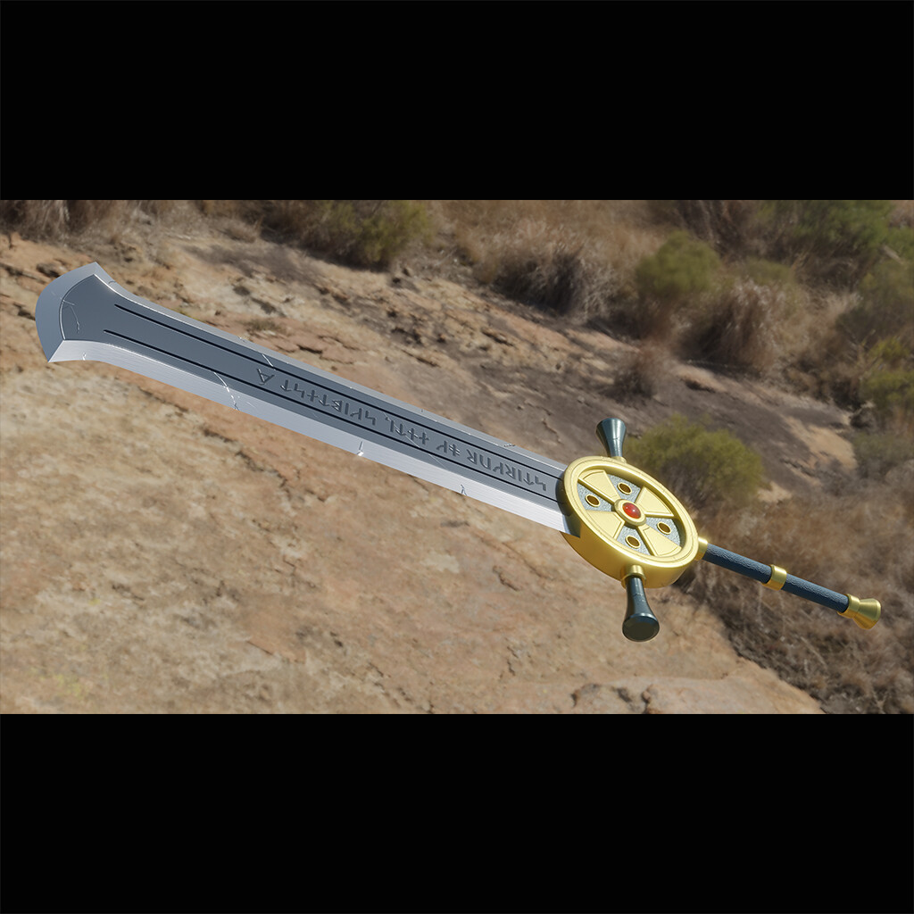 ArtStation - Rune Blade (FF7 type)