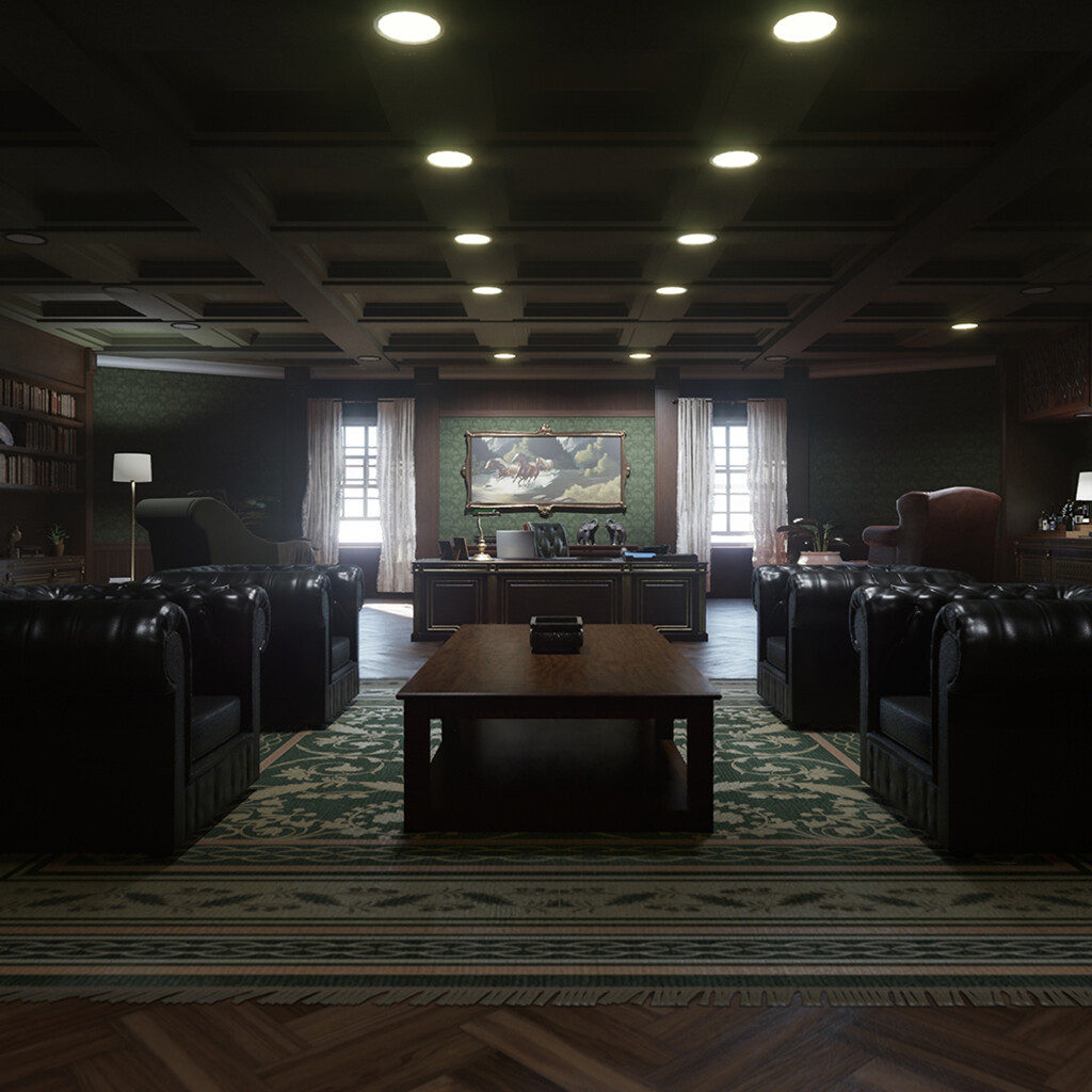 ArtStation - Unreal Engine 5 Study Room Environment