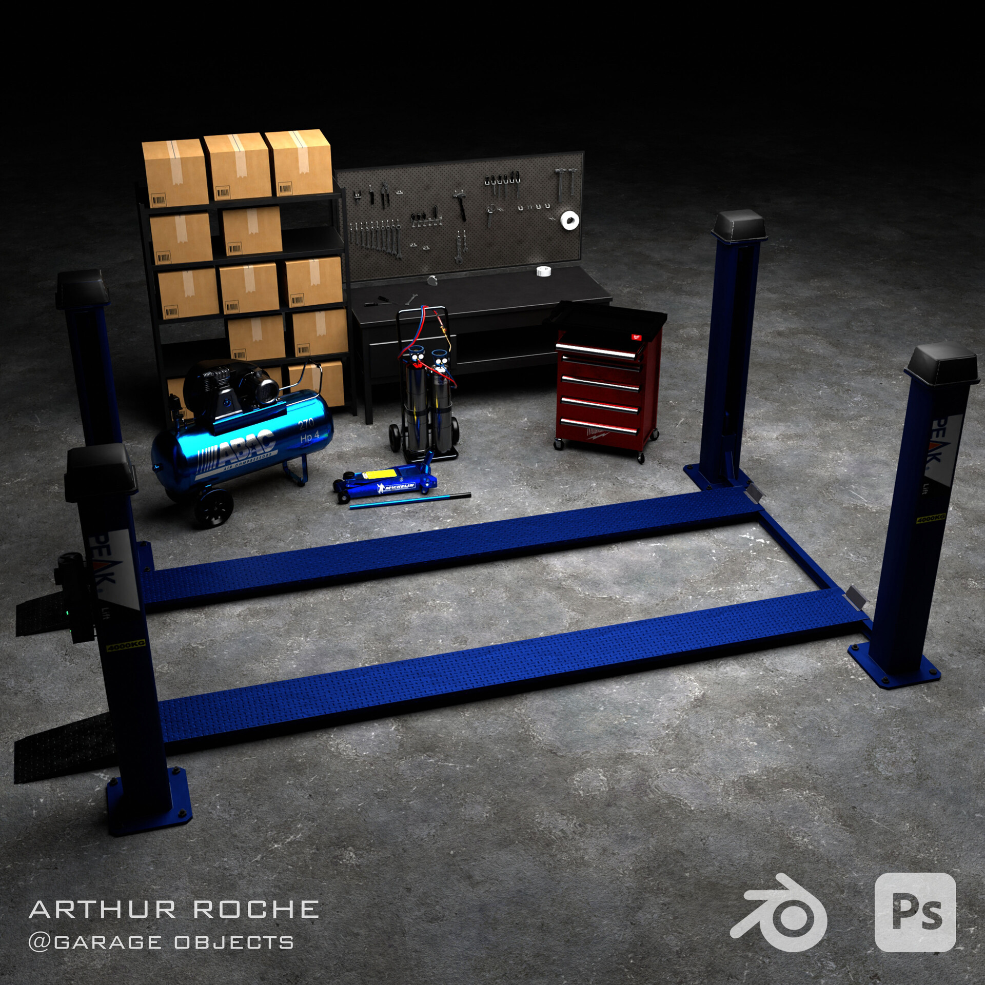 ArtStation - Object | Garage Props