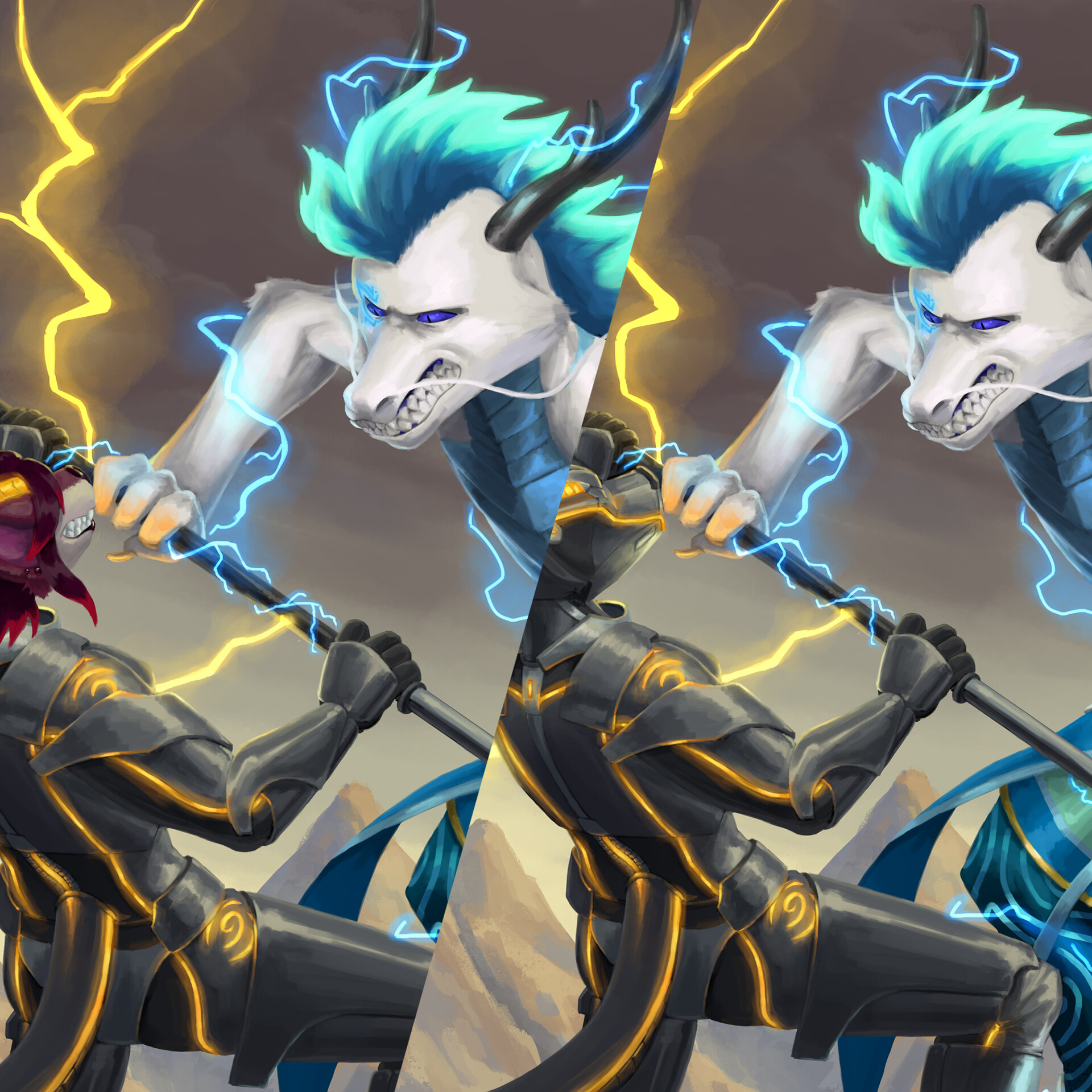 Reuben Yeo - Commission - Violent Struggle