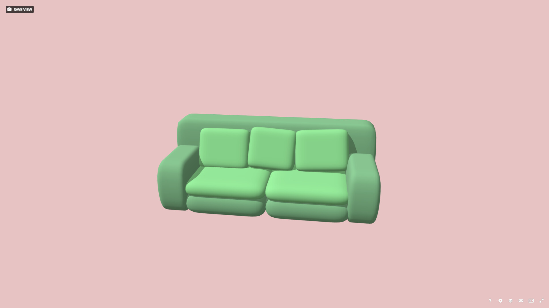 ArtStation - Cartoon Sofa Model