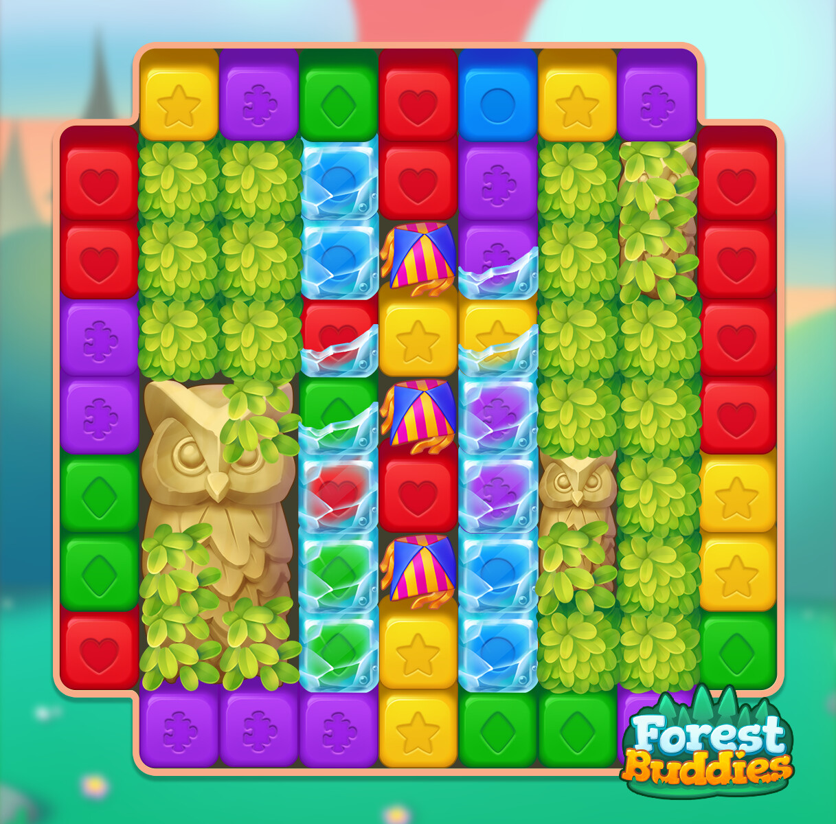 ArtStation - Match 2 elements | Forest Buddies