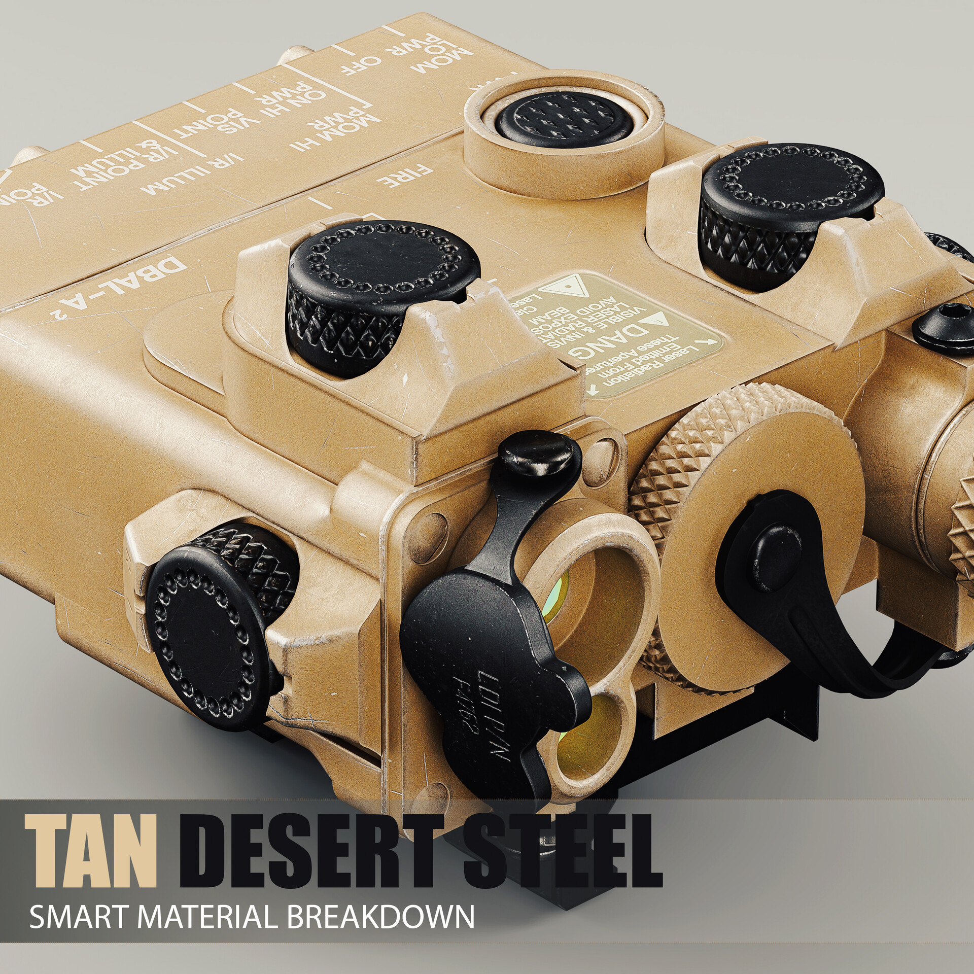 ArtStation - Substance Painter Tutorial | Desert tan steel material ...