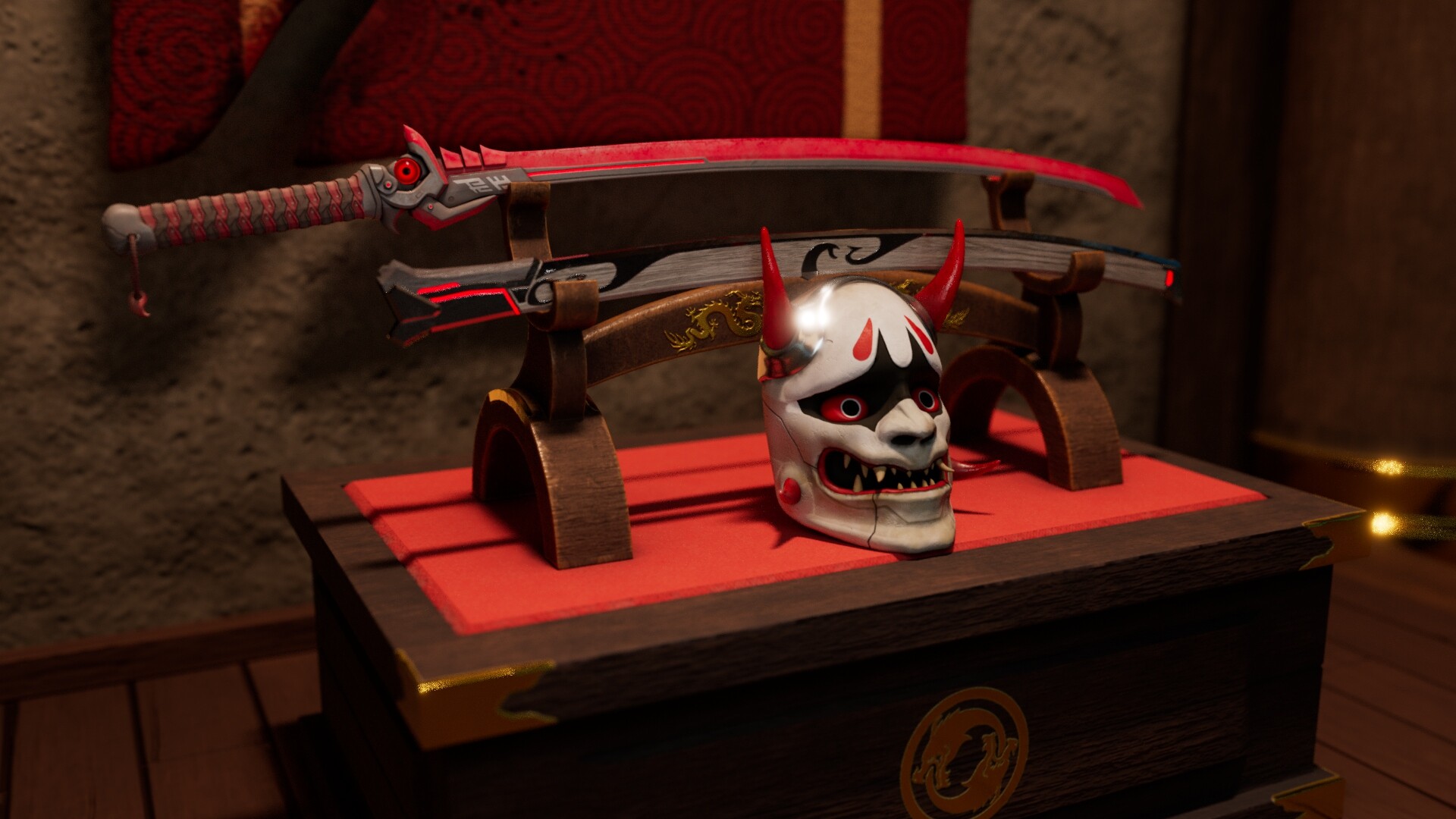 ArtStation - Overwatch Genji Oni Blade