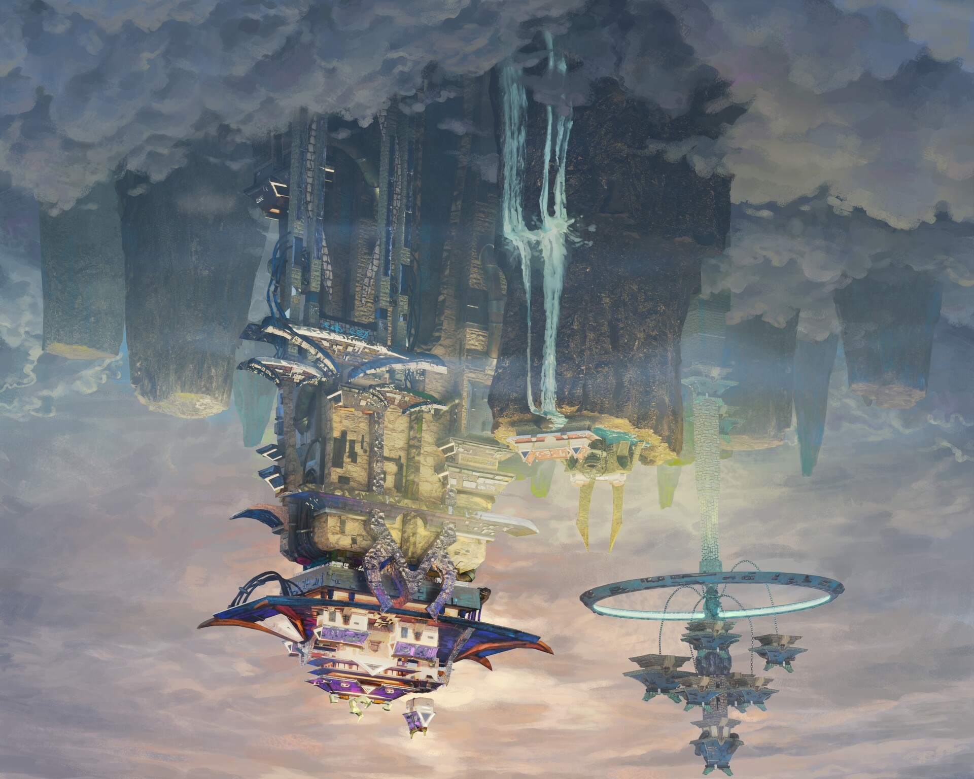 ArtStation - Hanging upside down--look up at