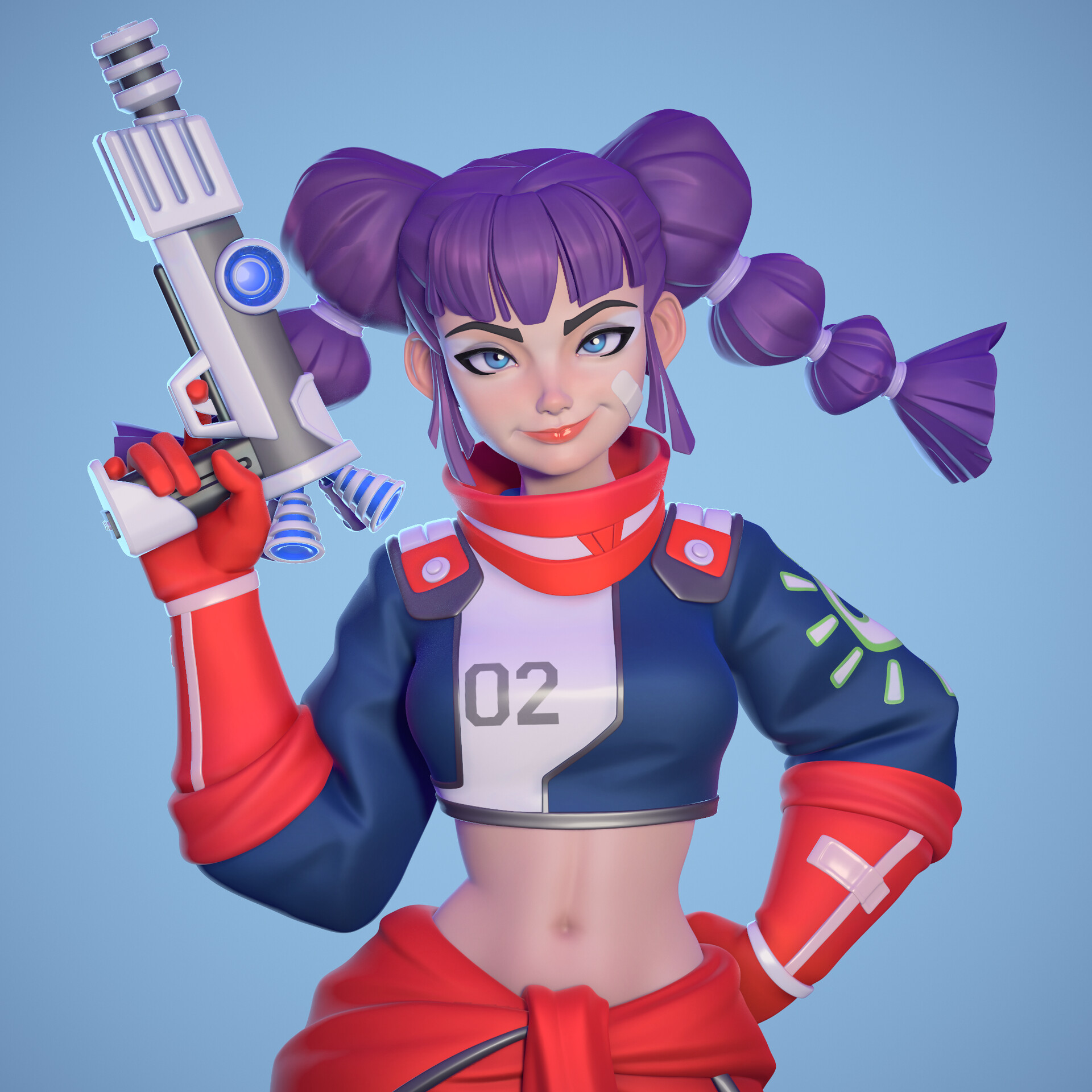 ArtStation - Girl with Gun