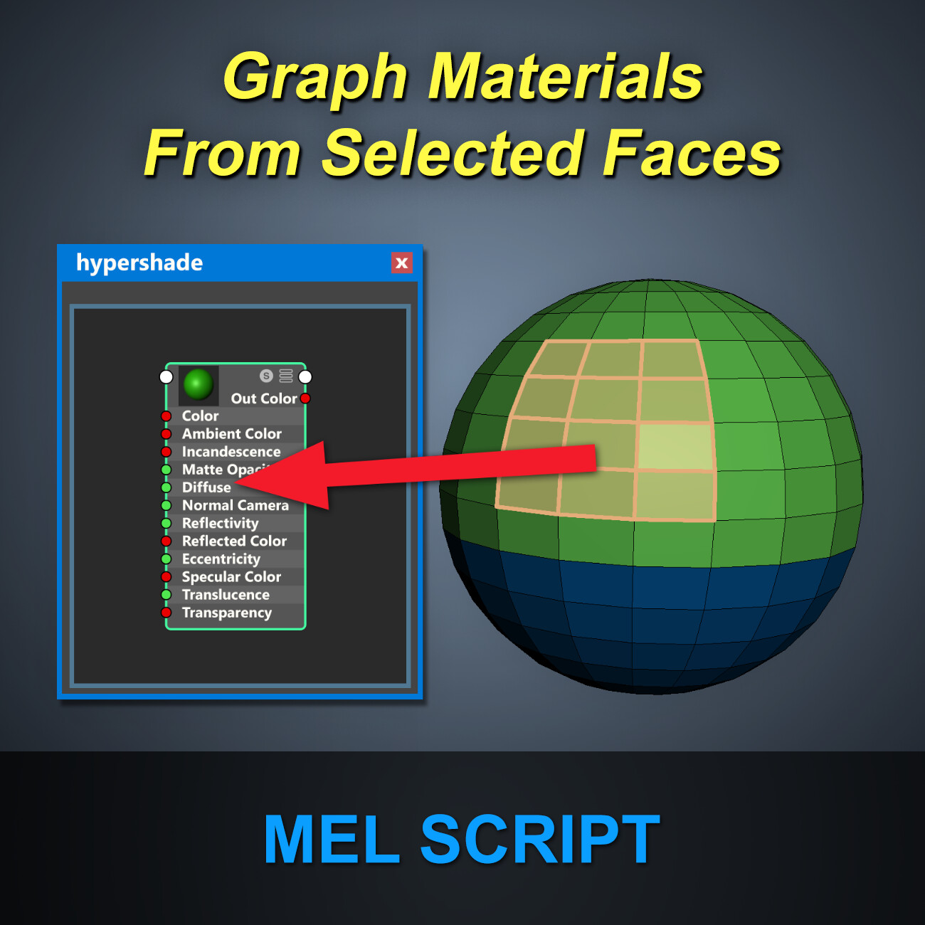 ArtStation - Graph Materials from Selected Faces in Maya