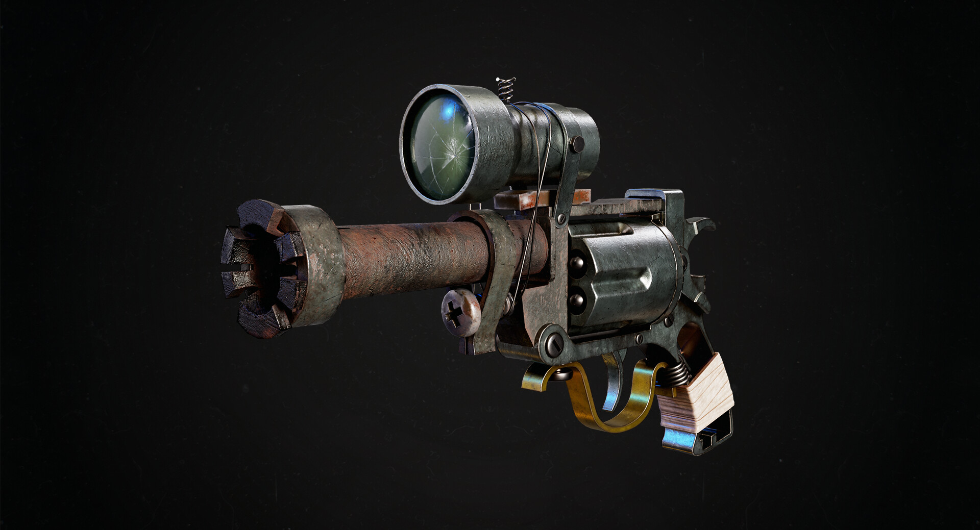 ArtStation - Post-apocalyptic Revolver