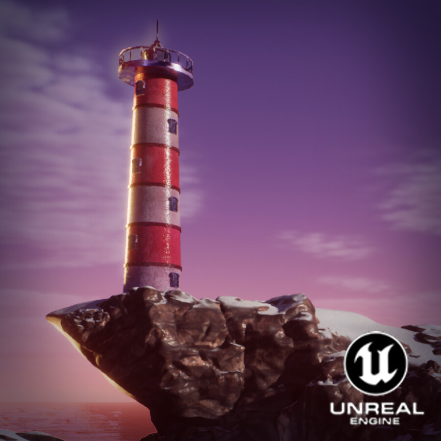 ArtStation - The Lighthouse - Snow and ice material studies