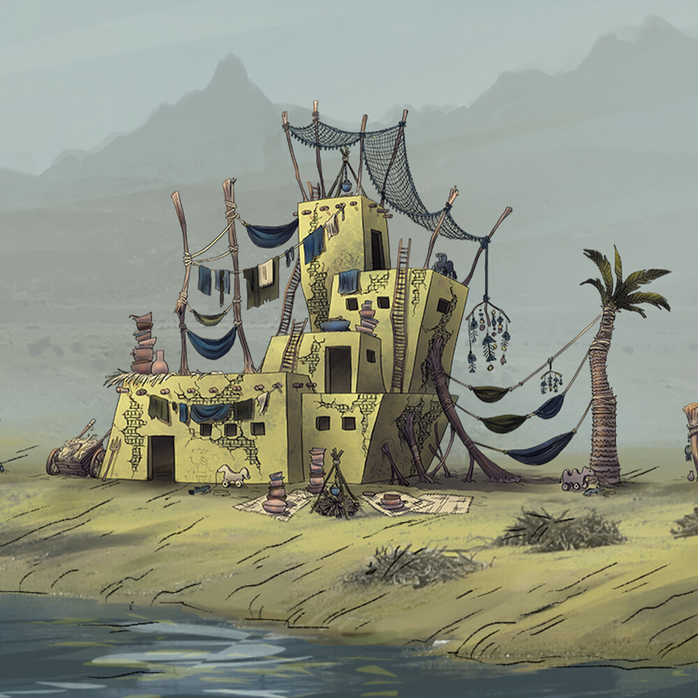 ArtStation - The egyptian fishing village