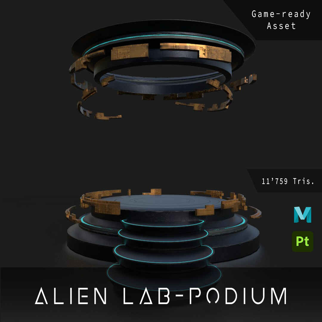 ArtStation - Alien Lab - Podium