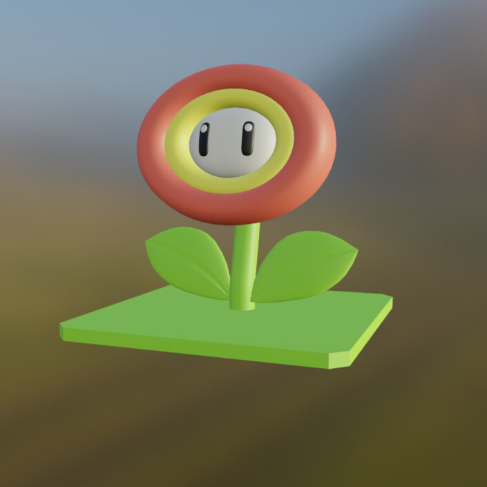 ArtStation - Flower - Super Mario Bros