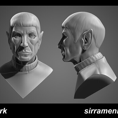 ArtStation - Spock Bust