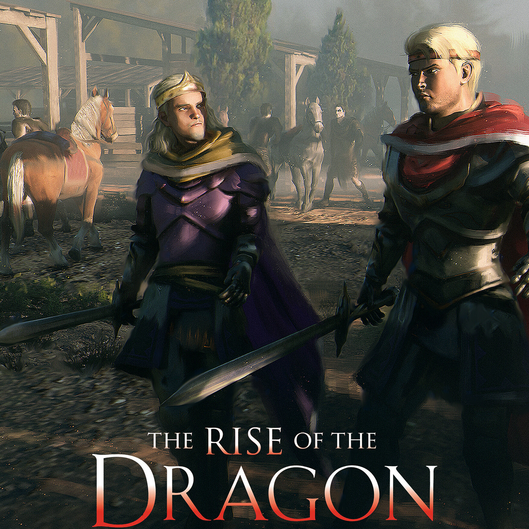 ArtStation - The Rise of the Dragon. "Aenys and Maegor"