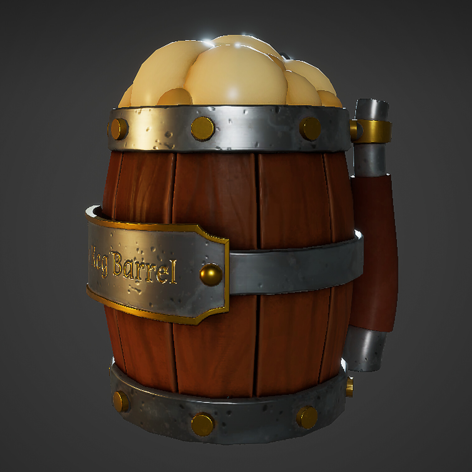 ArtStation - Stylized Beer Mug