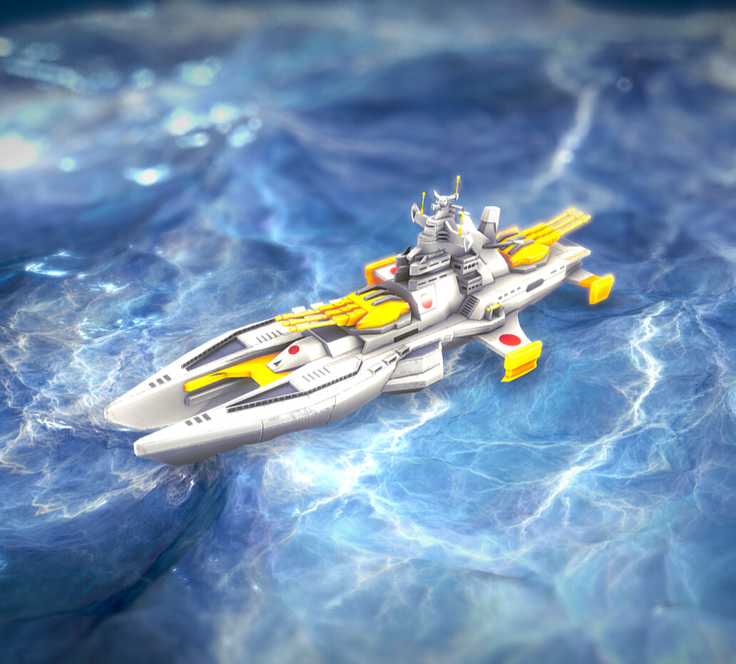 ArtStation - Shogun Battleship (Red Alert 3 Fan Art)