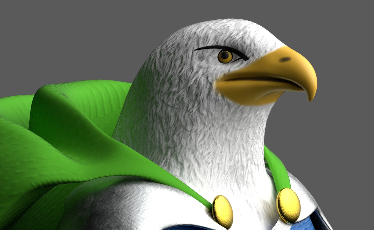 ArtStation - 3D Eagle modeling, rigging, uvs unwrapping, texturing, lighting, rendering & make ...