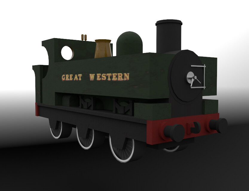 ArtStation - GWR 1016 Pannier Tank + 6 wheel coach