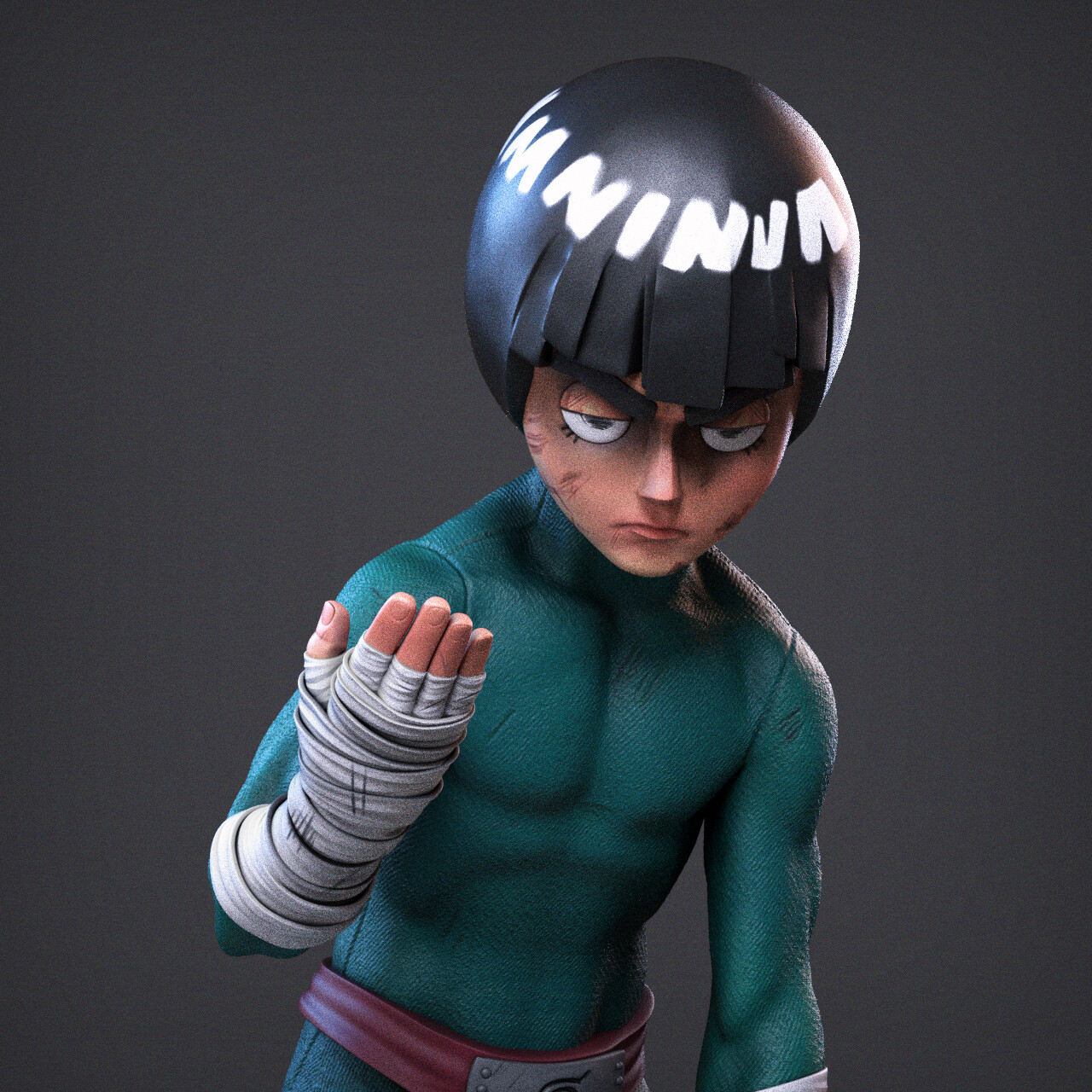 ArtStation - Rock Lee Statue