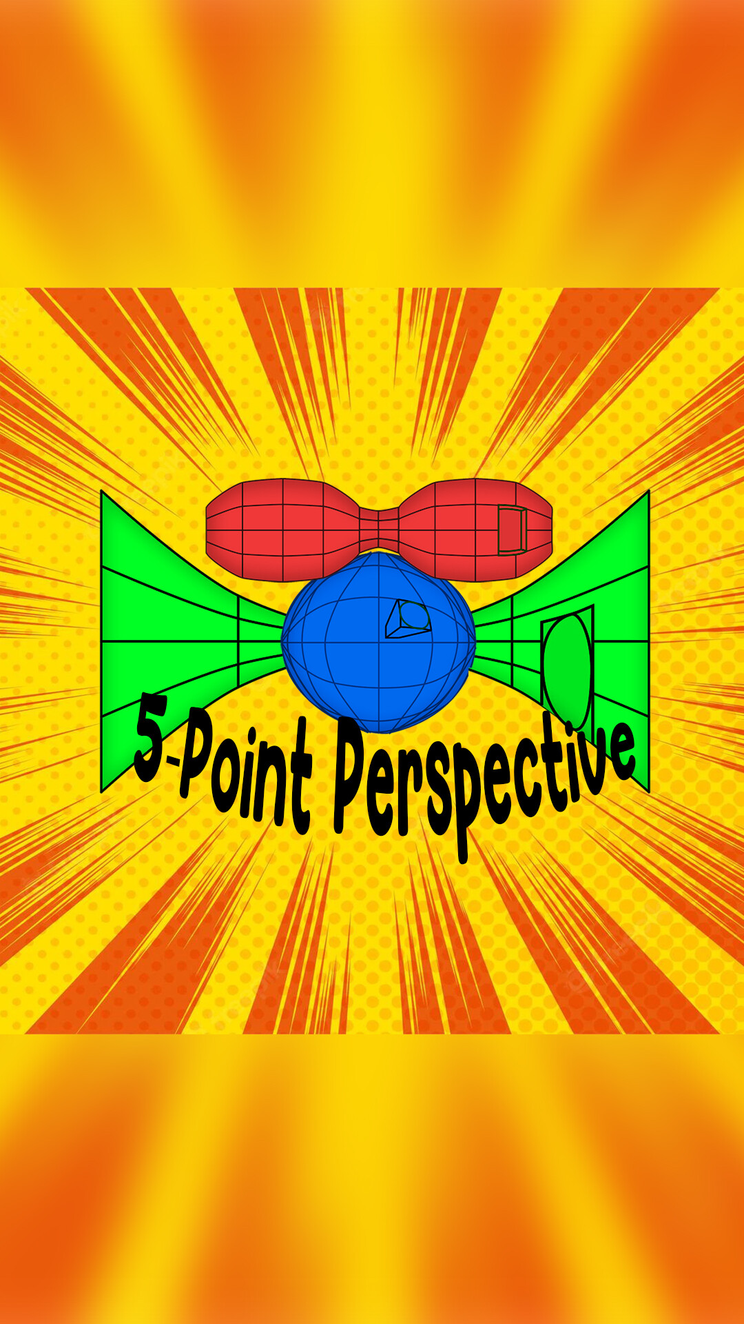 ArtStation - Five-Point Perspective (Bend Perspective, Curvilinear Perspective) | Full Guide