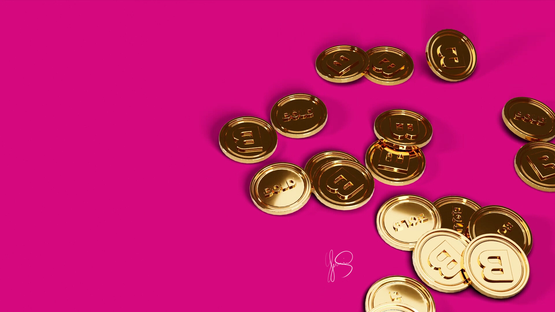 ArtStation - 3D Gold coin medal animation