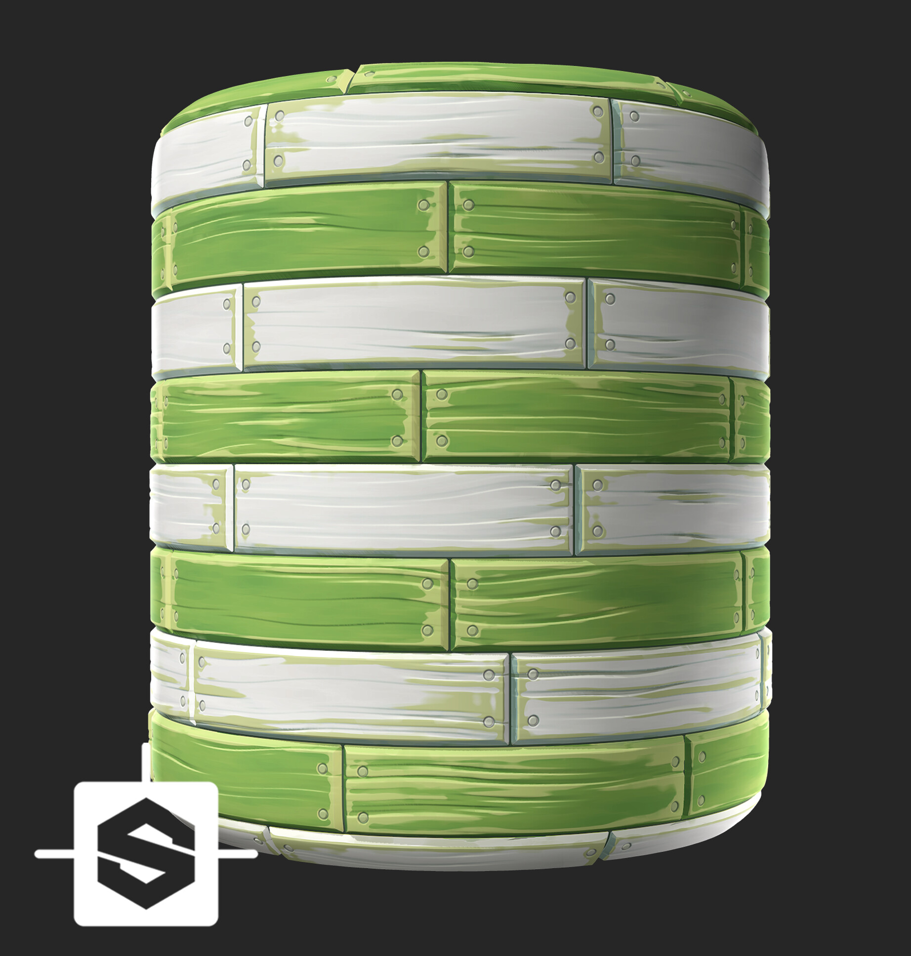 ArtStation - Stylized Wood Planks Material