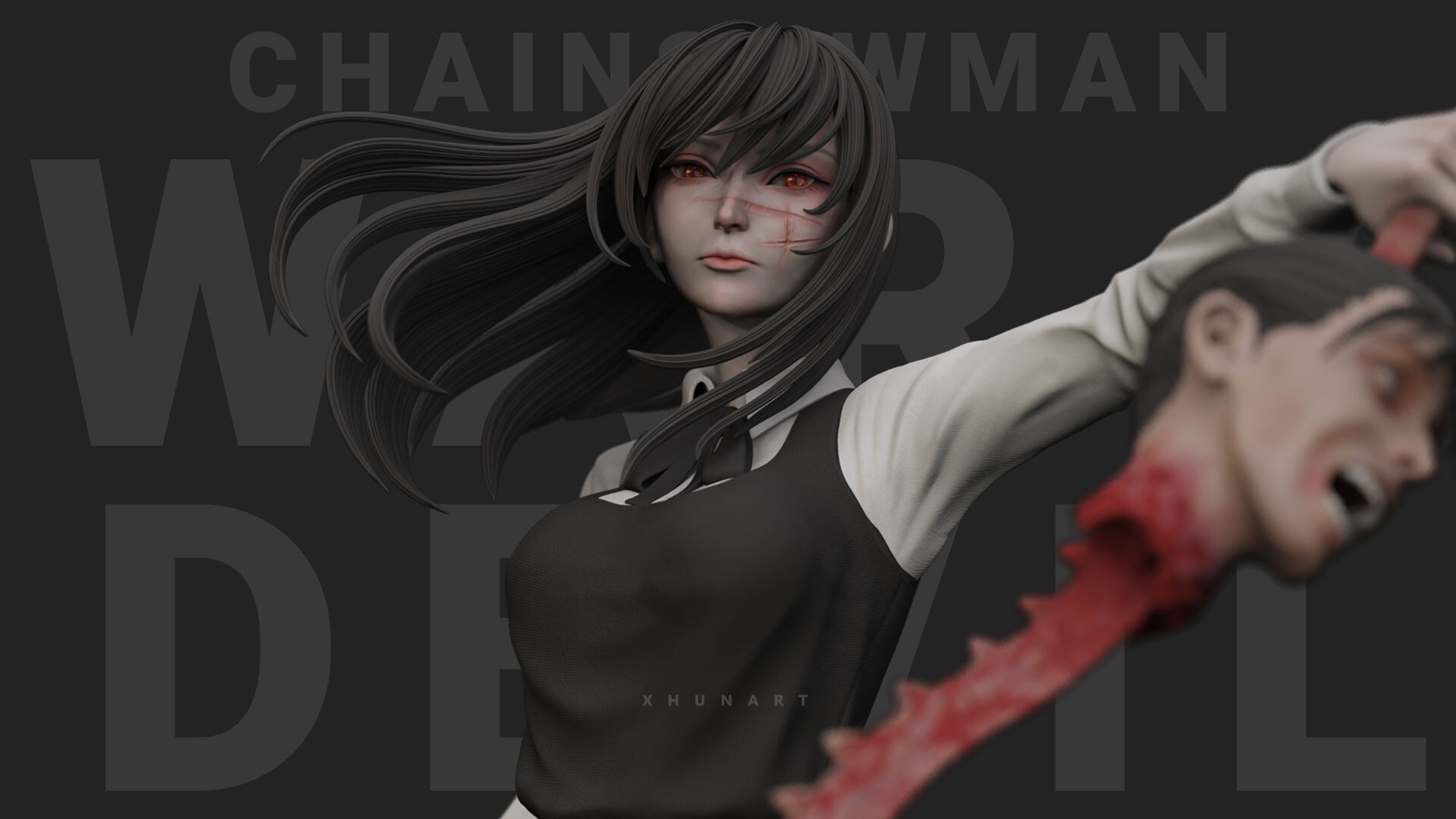 ArtStation - Chainsawman Yoru Asa