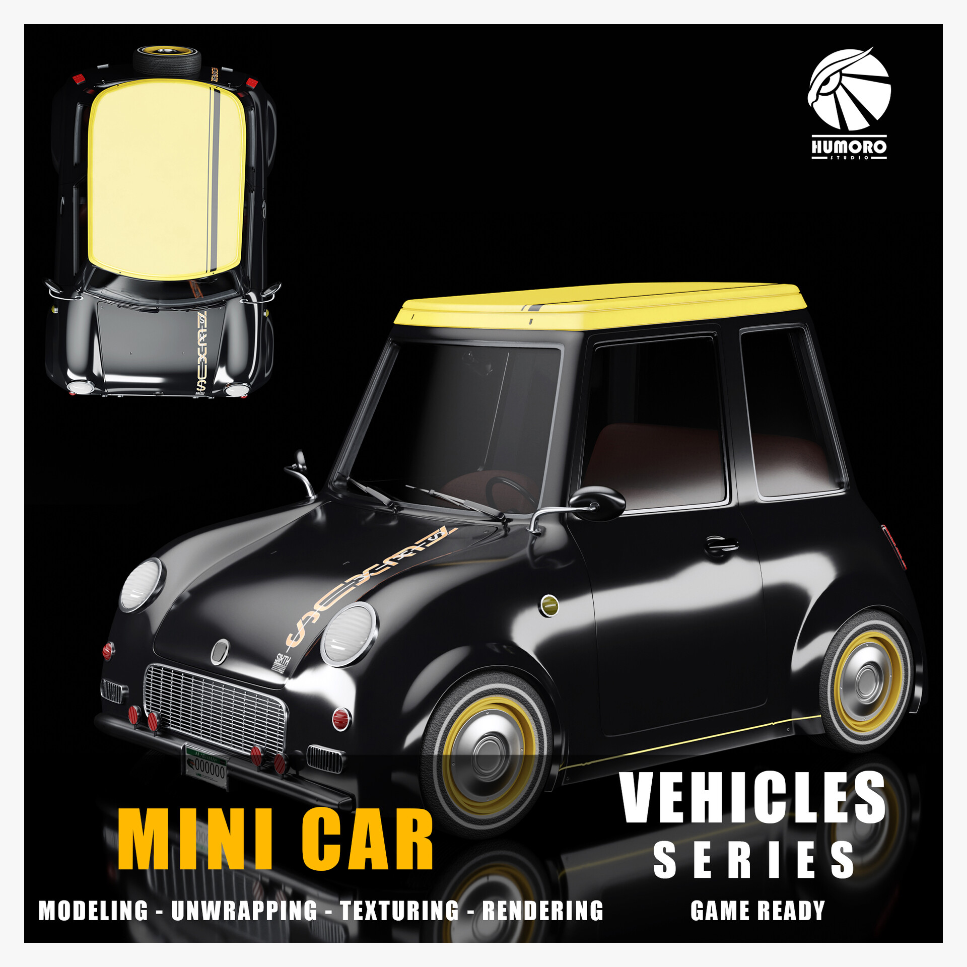 ArtStation - Mini car cartoonish style