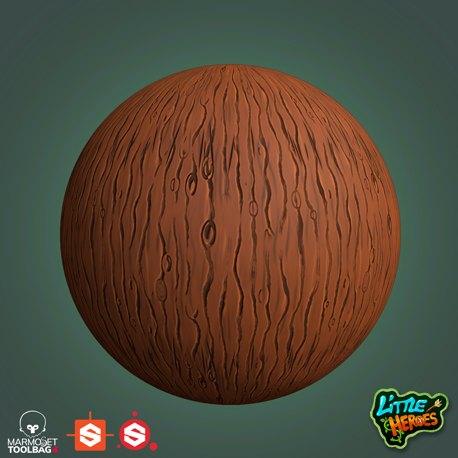 ArtStation - Stylized Wood Texture - Little Heroes