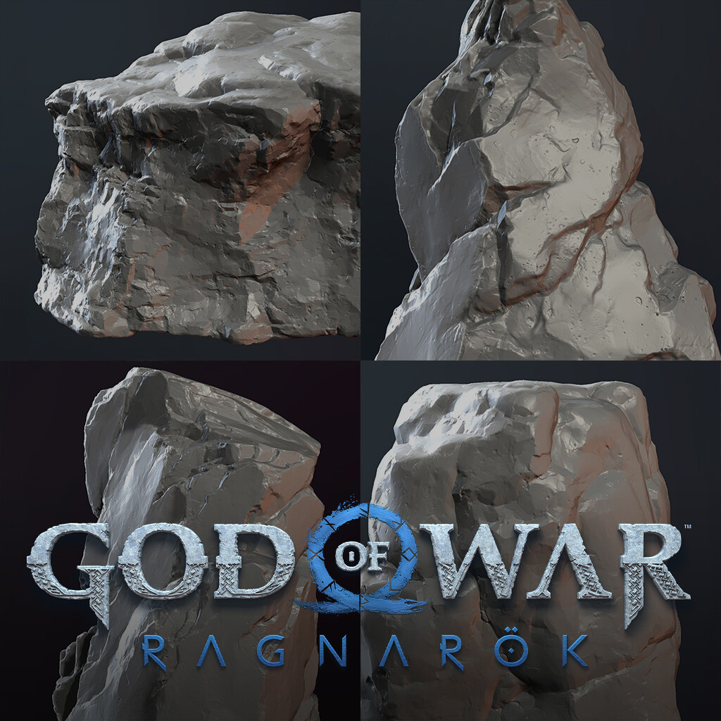ArtStation - God of War Ragnarök - Rock Sculpts