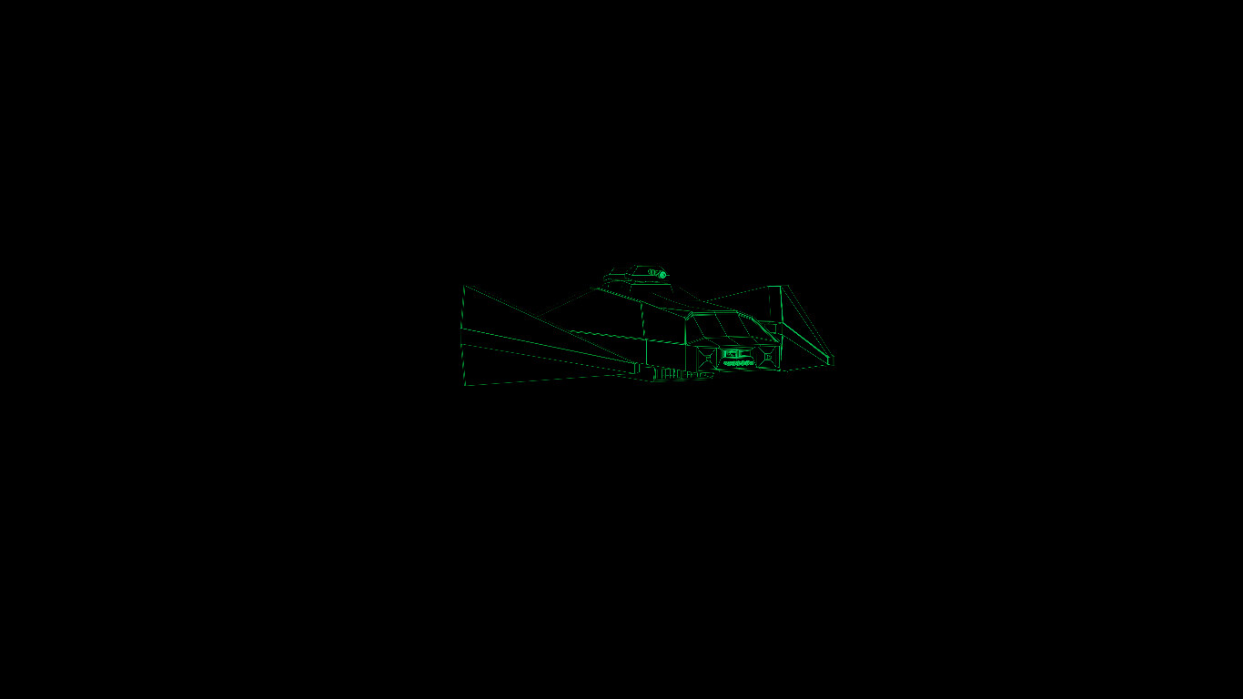 ArtStation - StarWars Ship (WireFrame)