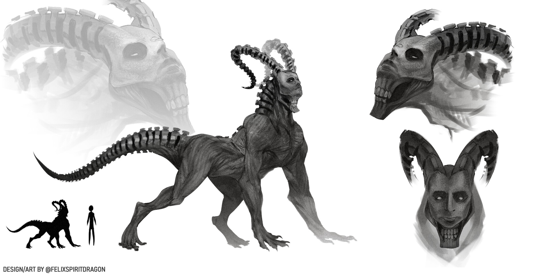 ArtStation - Goatman - Creature Concept Design [2023]