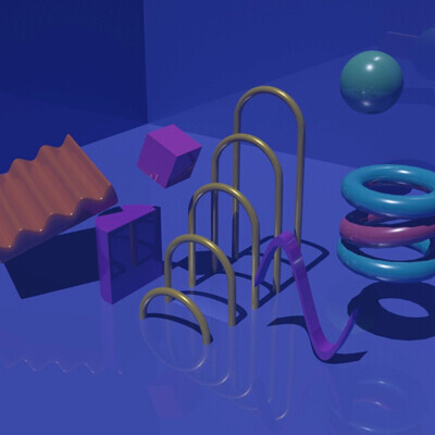 ArtStation - 3D glossy math render (experiment)