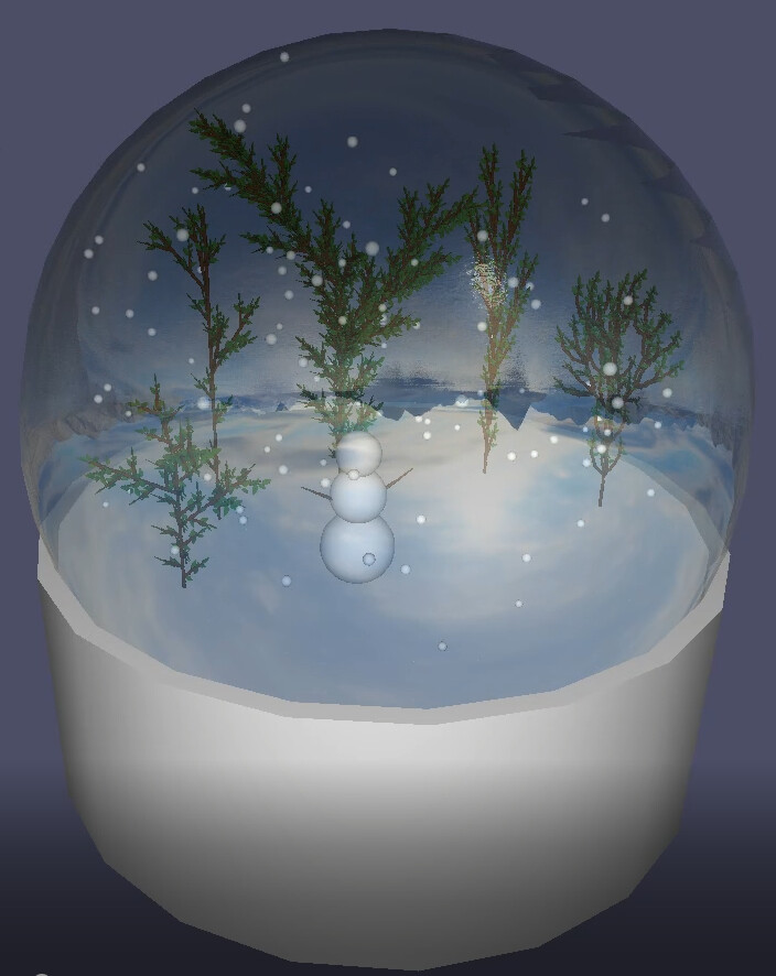 ArtStation - Interactive Snow Globe
