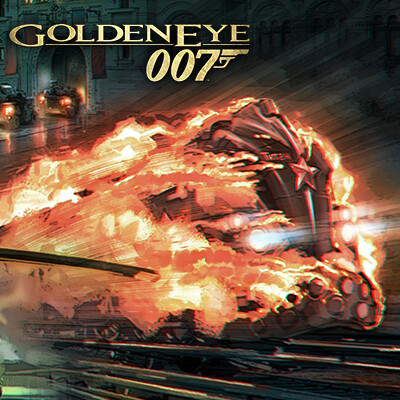 ArtStation - GoldenEye 007 Wii - pitch illustration