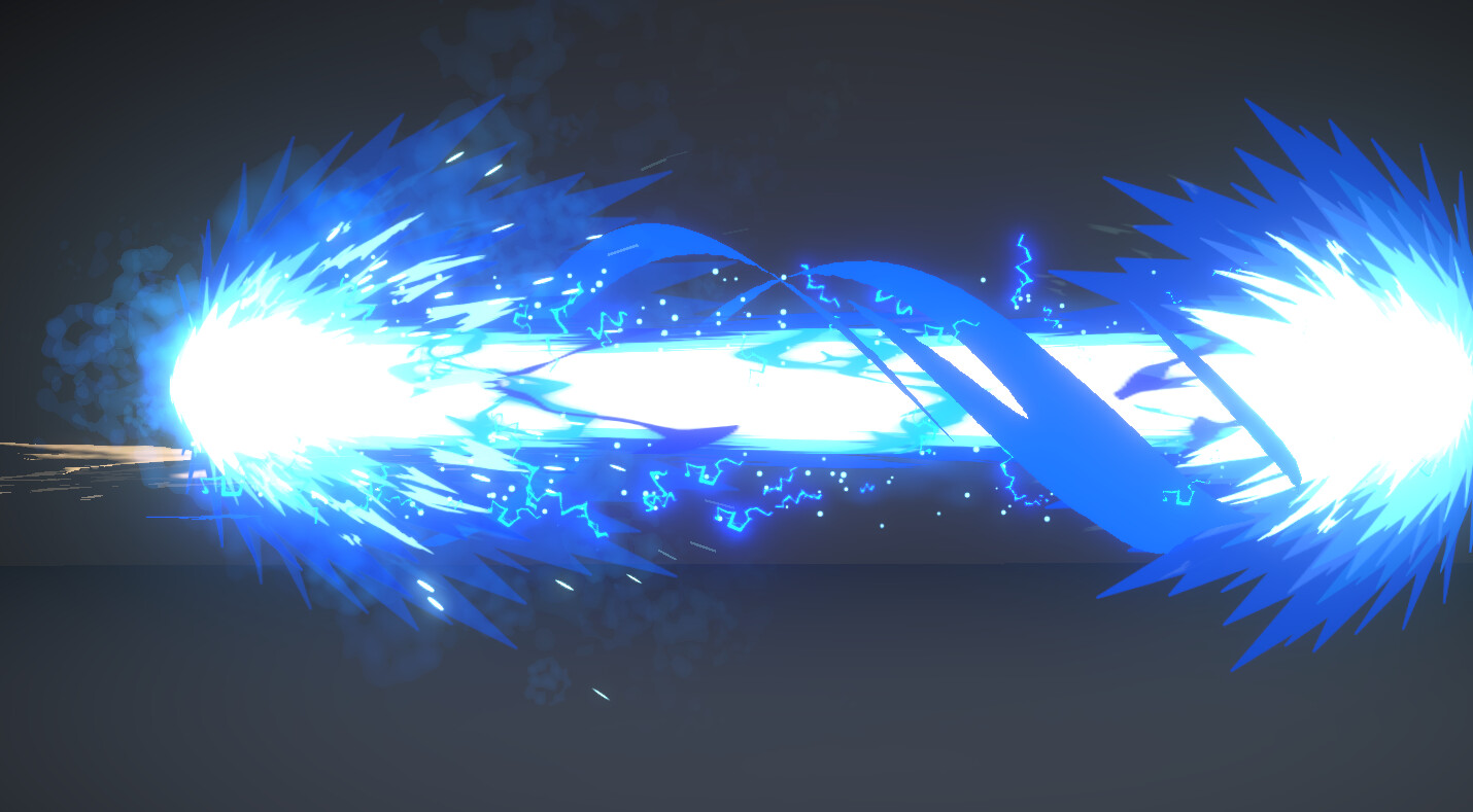 ArtStation - VFX 2D - Dragonball Beam Attacks study