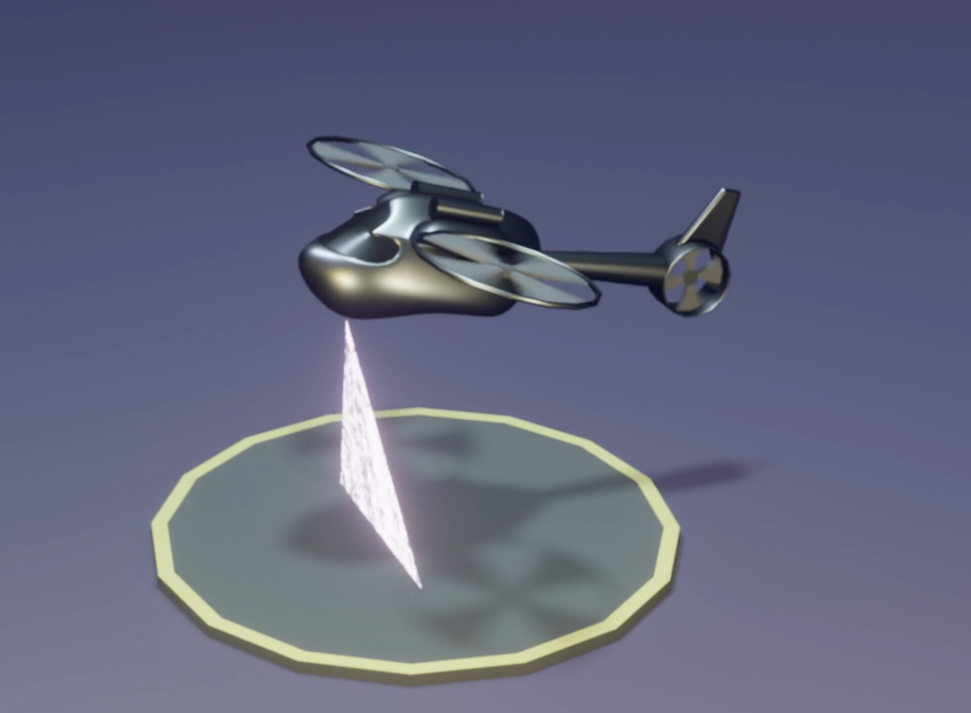 ArtStation - Landing helicopter animation