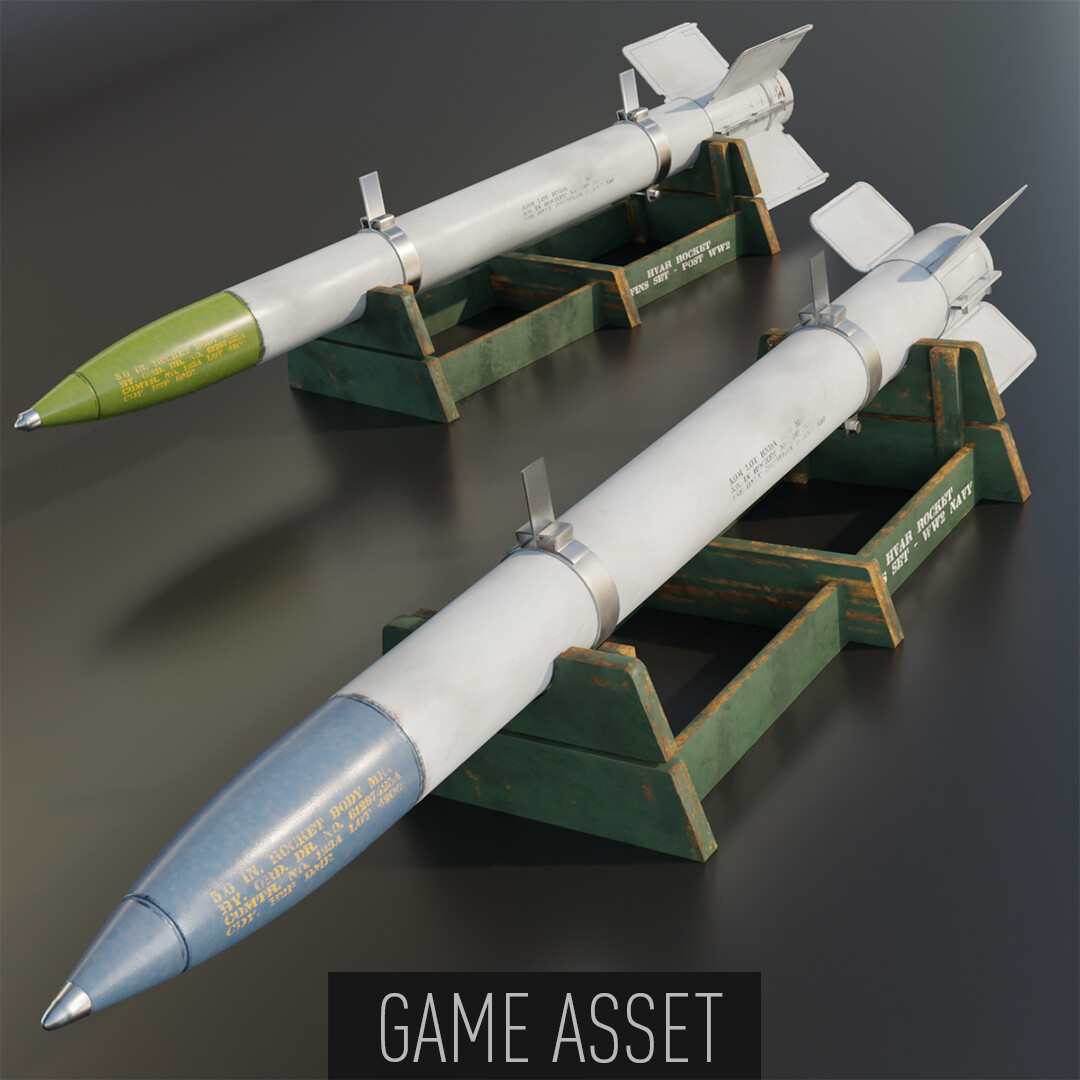 ArtStation - Game Art: HVAR rockets