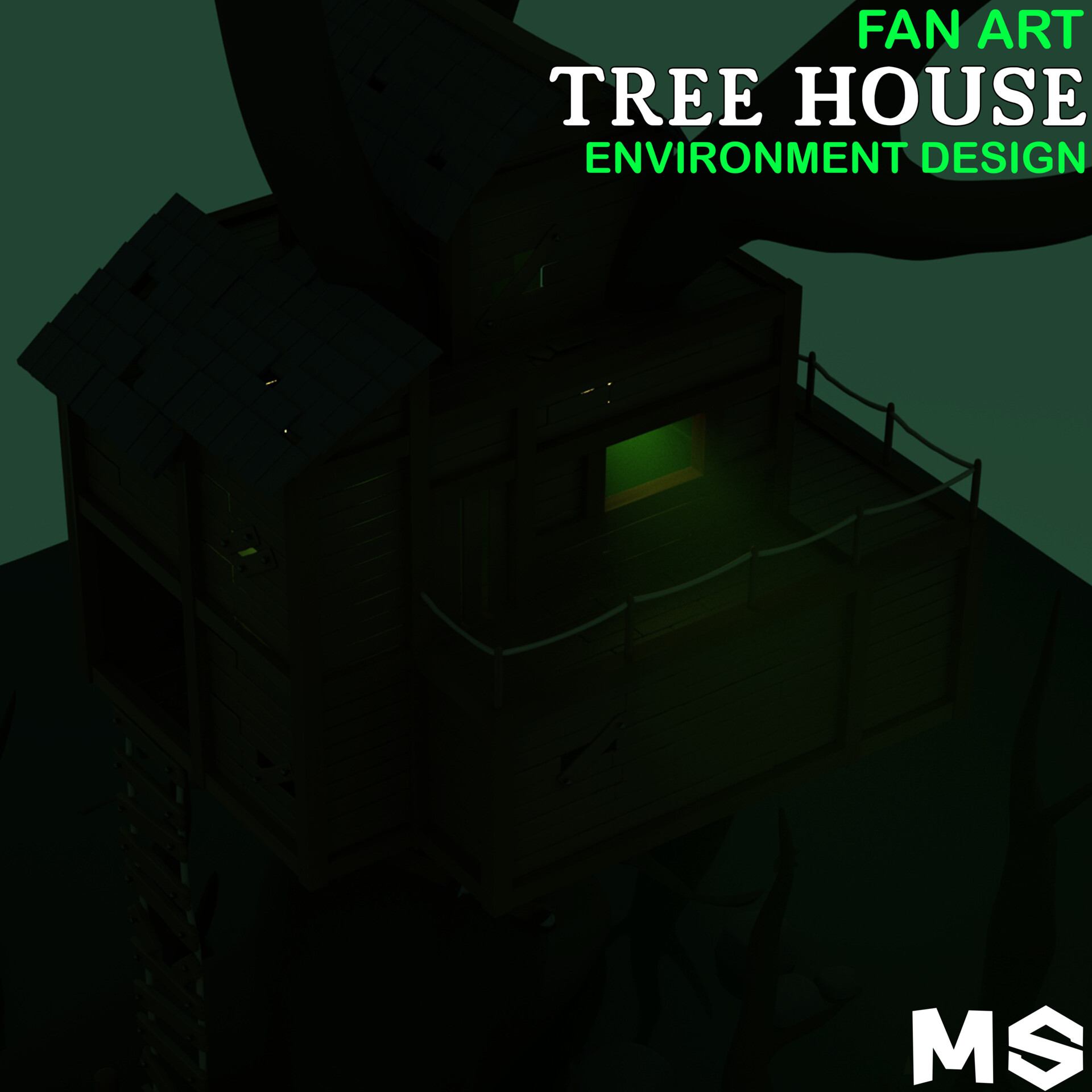 ArtStation - Swamp Tree House