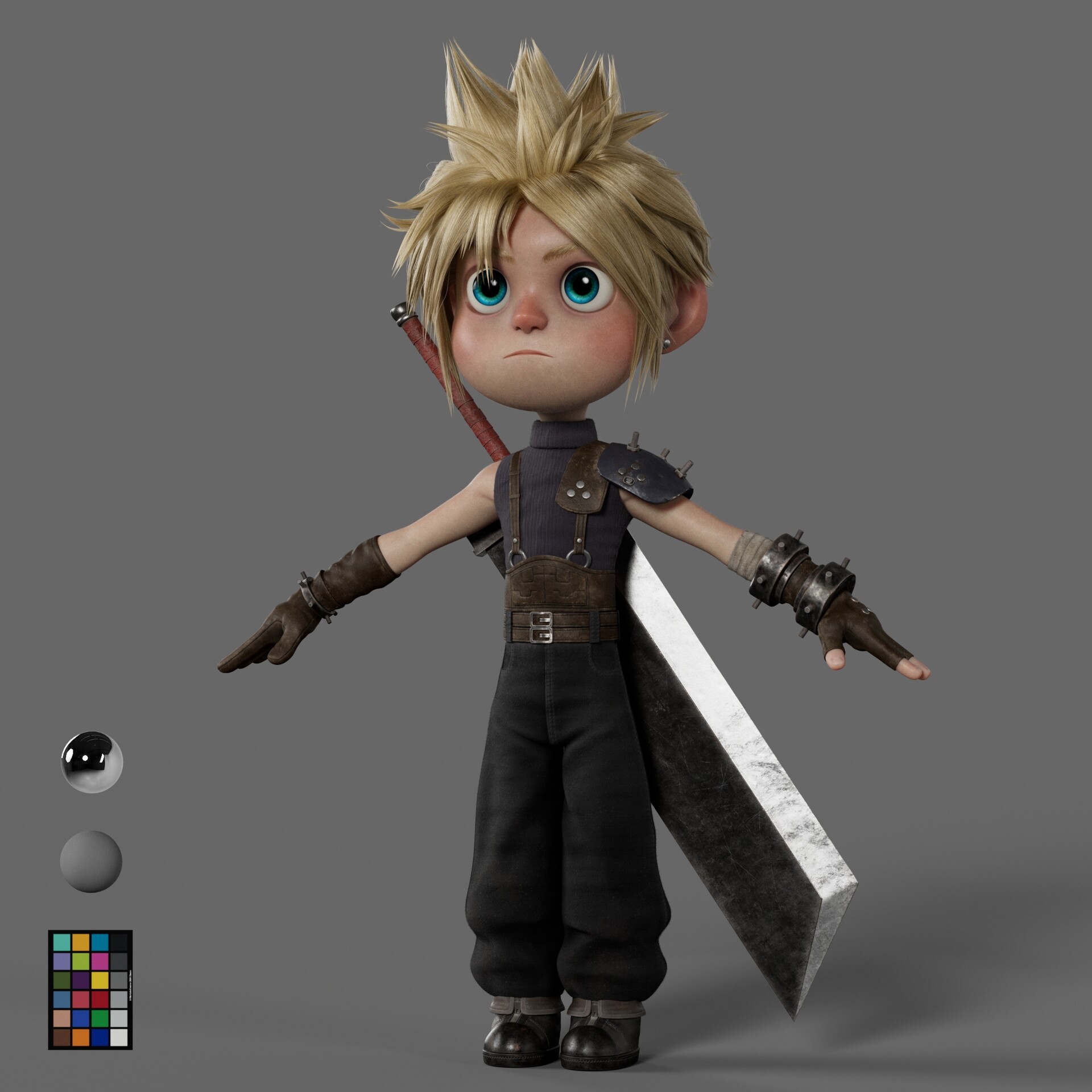 ArtStation - Cloud - Final Fantasy VII - Character Development