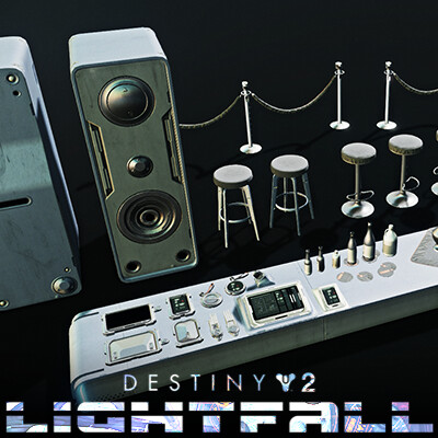 ArtStation - Destiny 2: Lightfall | Neomuna Nightclub Detail-Props