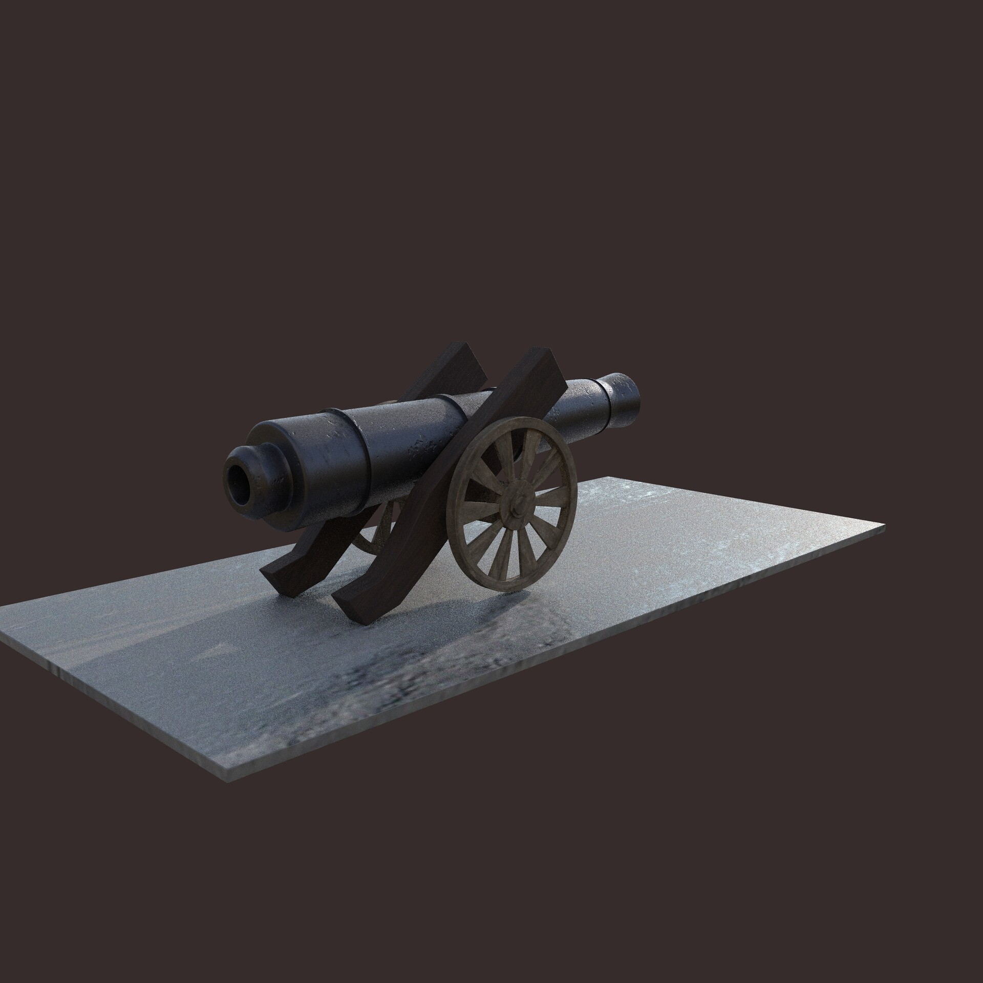 ArtStation - 3D CANNON MODELING