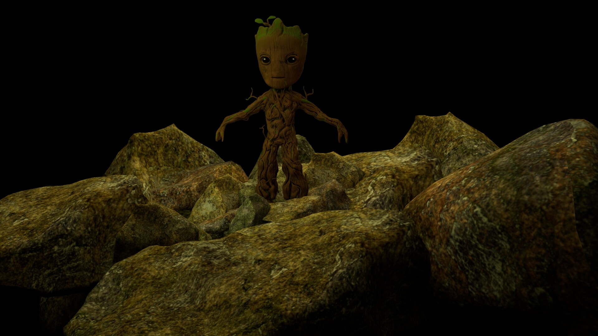 ArtStation - CHARACTER SCULPTING GROOT