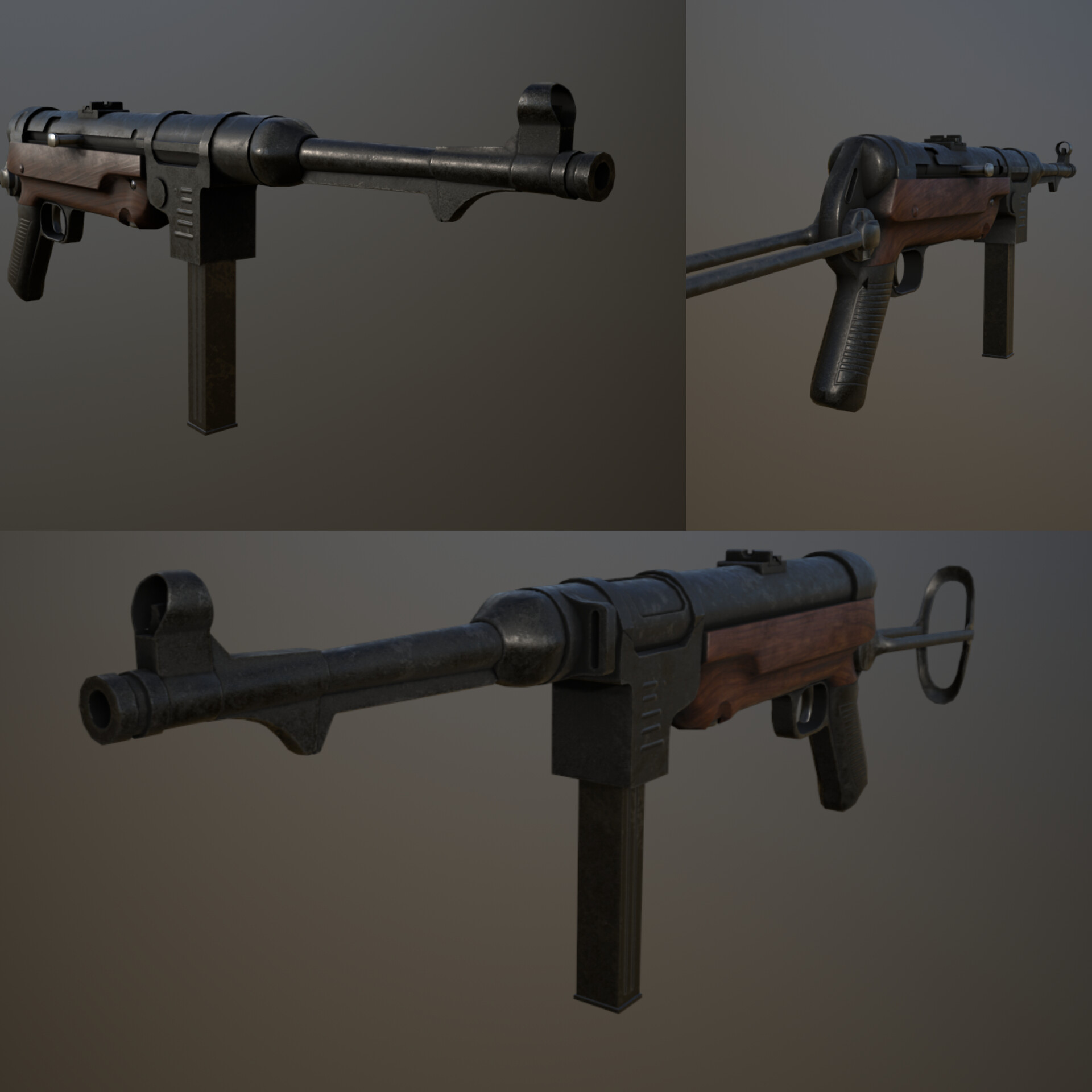 ArtStation - MP40 WW2 Gun